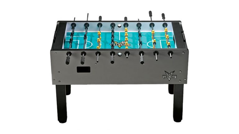 VF5000 HJ Scott® Velocity Foosball Table, Silver • Quality Billiards