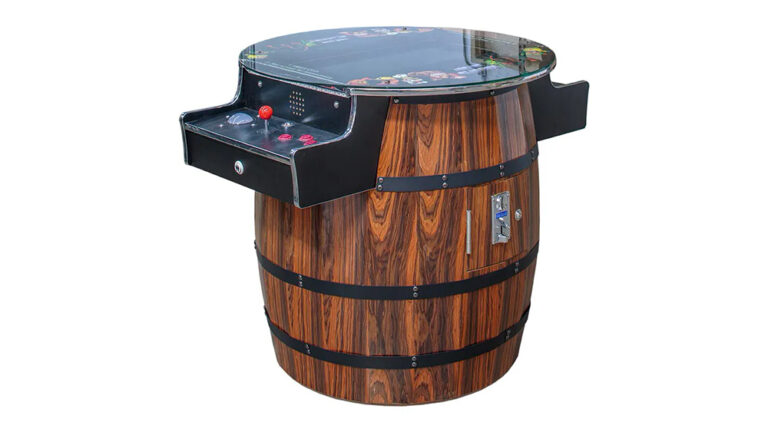 516 Games-in-1 26" LCD Trackball Barrel Arcade Cabinet • Quality Billiards